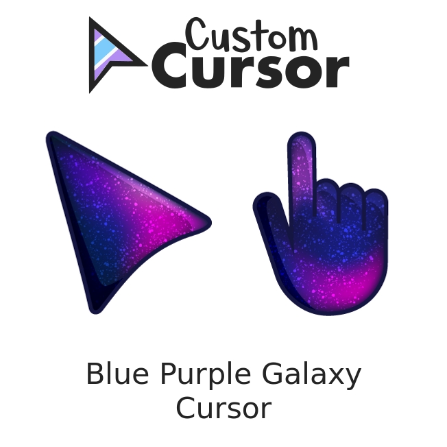 Blue Purple Galaxy cursor – Custom Cursor