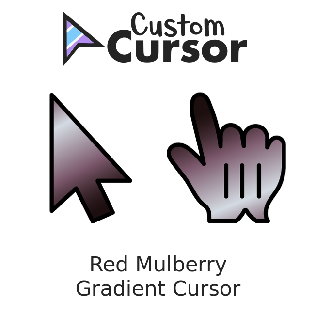 Red Mulberry Gradient cursor – Custom Cursor