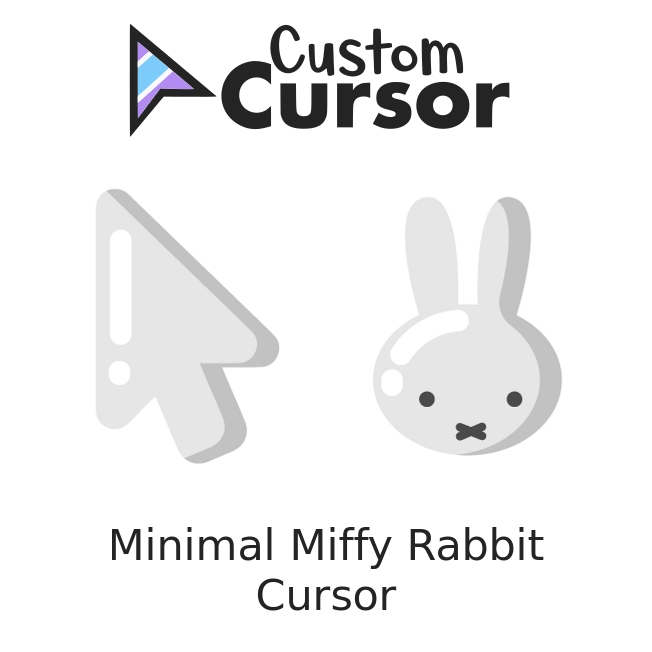Minimal Miffy Rabbit cursor – Custom Cursor