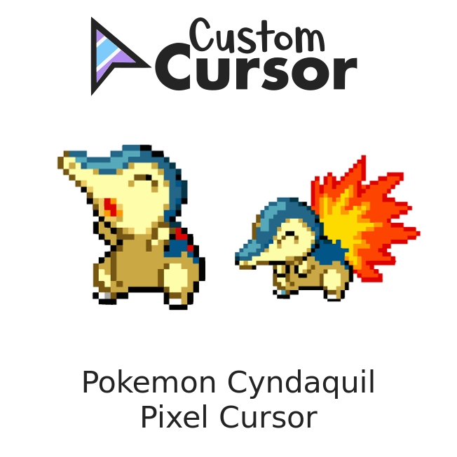 Pokemon Cyndaquil Pixel Curseur – Custom Cursor