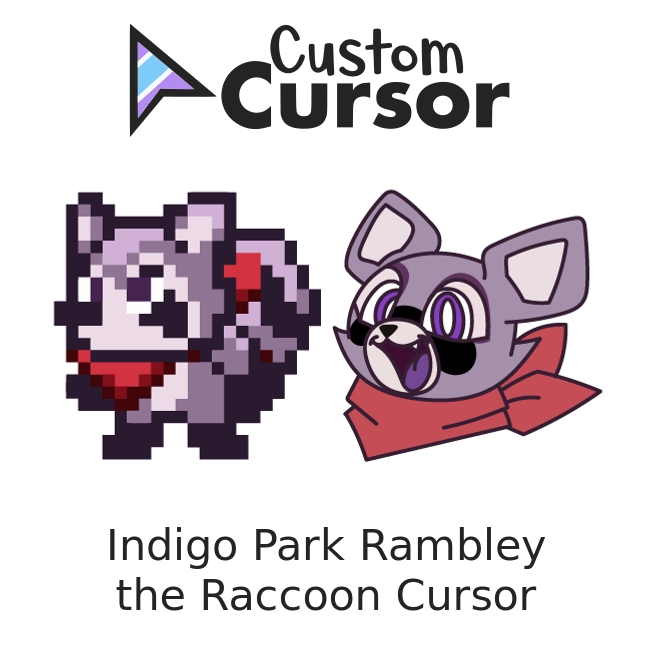 Indigo Park Rambley the Raccoon cursor – Custom Cursor