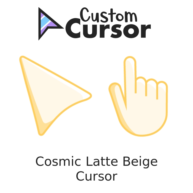 Cosmic Latte Beige курсор пак – Custom Cursor