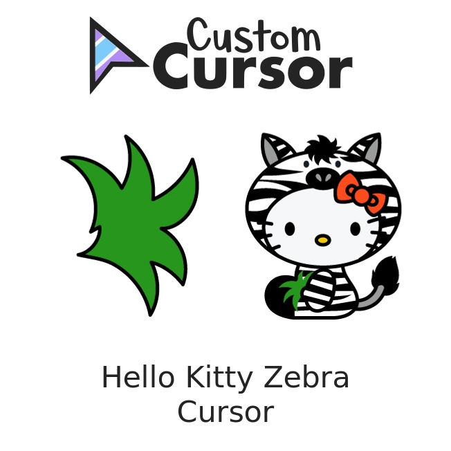 Hello Kitty Zebra cursor – Custom Cursor