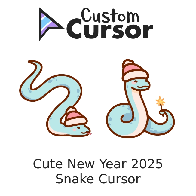 Cute New Year 2025 Snake cursor – Custom Cursor