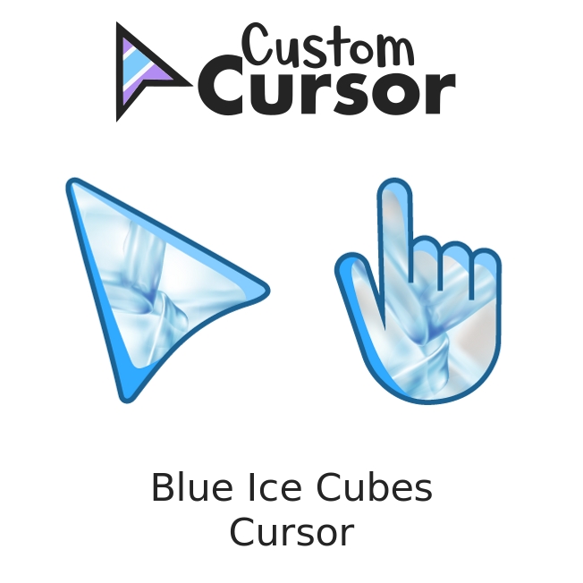 Blue Ice Cubes cursor – Custom Cursor