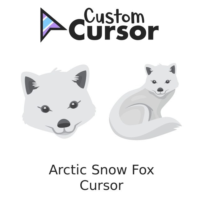 Arctic Snow Fox cursor – Custom Cursor