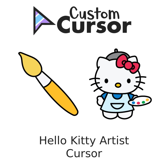 Hello Kitty Artist cursor – Custom Cursor
