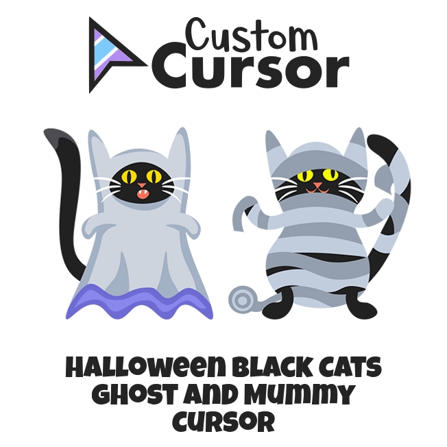 Halloween Black Cats Ghost and Mummy cursor – Custom Cursor