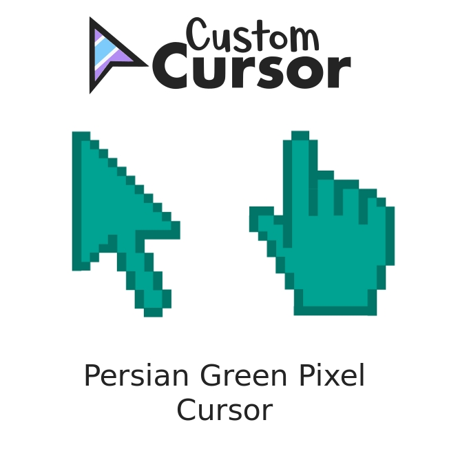 Persian Green Pixel cursor – Custom Cursor