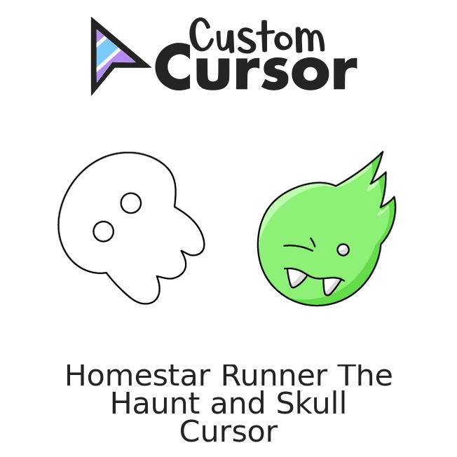 Homestar Runner The Haunt and Skull cursor – Custom Cursor