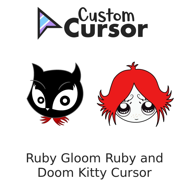 Ruby Gloom Ruby and Doom Kitty cursor – Custom Cursor