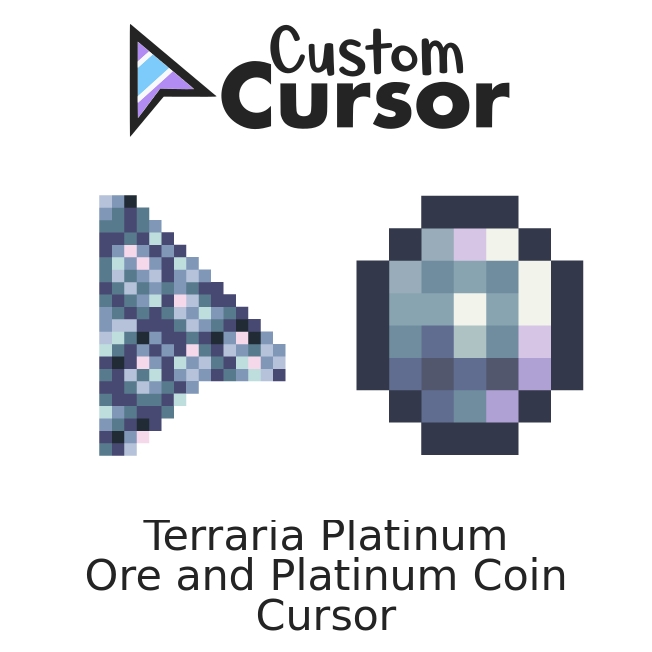 Terraria Platinum Ore and Platinum Coin cursor – Custom Cursor