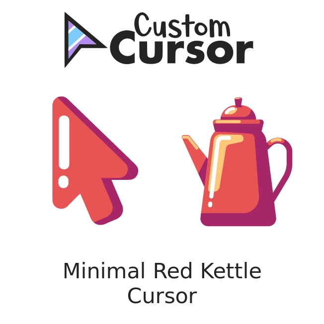 Minimal Red Kettle cursor – Custom Cursor