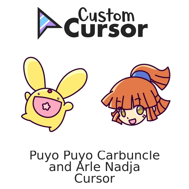 Puyo Puyo Carbuncle y Arle Nadja cursor – Custom Cursor