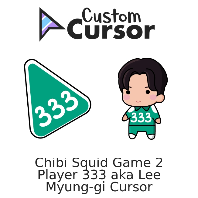Chibi El Juego del Calamar 2 Jugador 333 alias Lee Myung-gi cursor – Custom Cursor