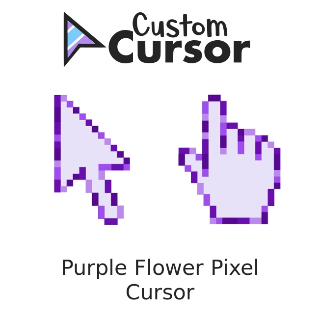 Flor Morada Pixel cursor – Custom Cursor