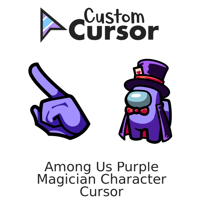 Among Us Personnage Magicien Violet Curseur – Custom Cursor