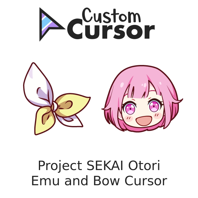 Project SEKAI Otori Emu and Bow cursor – Custom Cursor