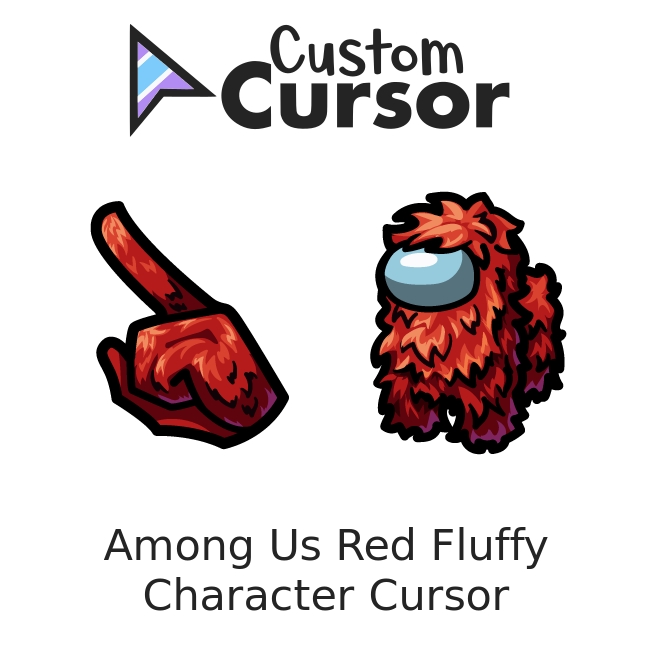 Among Us Red Fluffy Character курсор пак – Custom Cursor