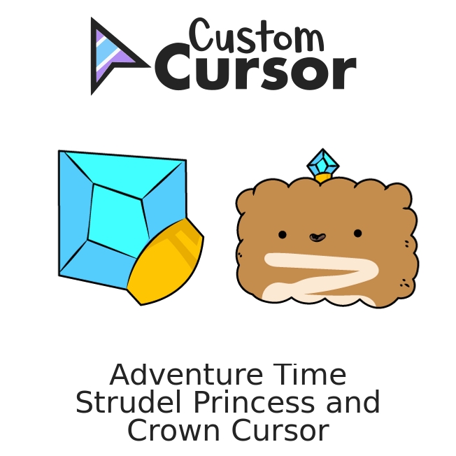 Adventure Time Strudel Princess and Crown cursor – Custom Cursor
