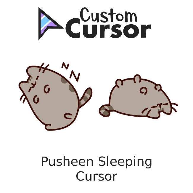 Pusheen Sleeping cursor – Custom Cursor