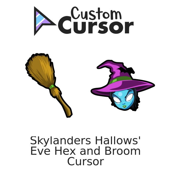 Skylanders Hallows' Eve Hex and Broom cursor – Custom Cursor