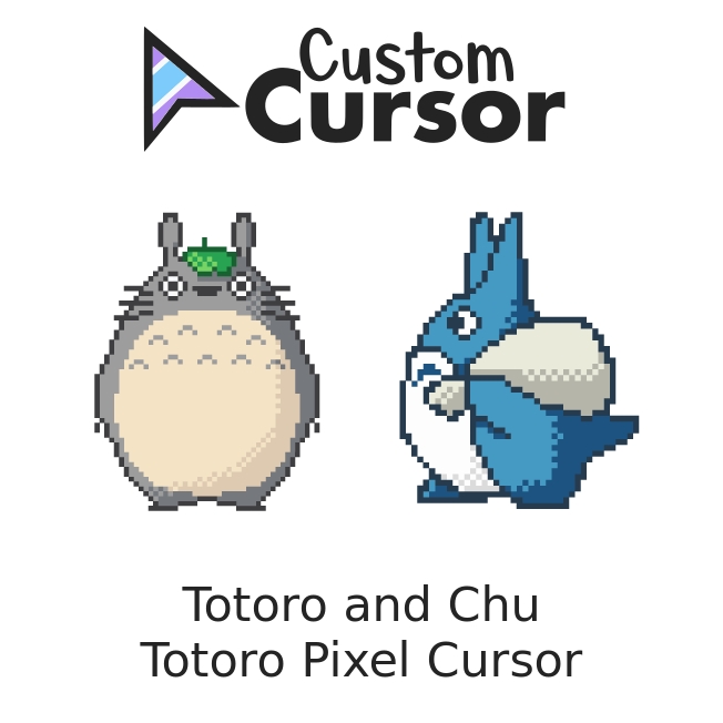 Totoro et Chu Totoro Pixel Curseur – Custom Cursor
