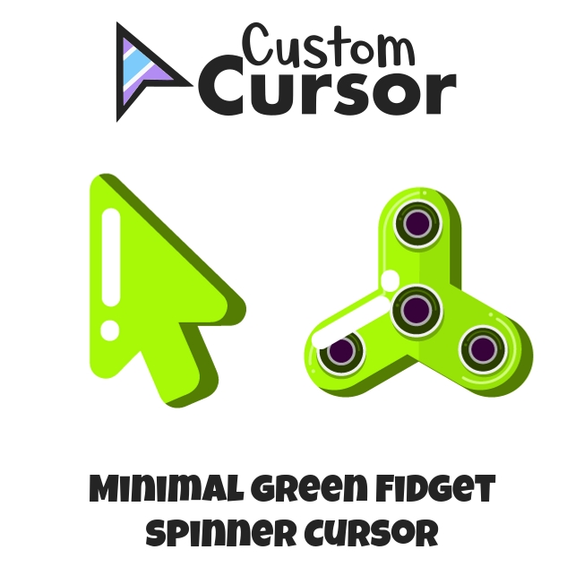 Minimal Fidget Spinner Verde cursor – Custom Cursor