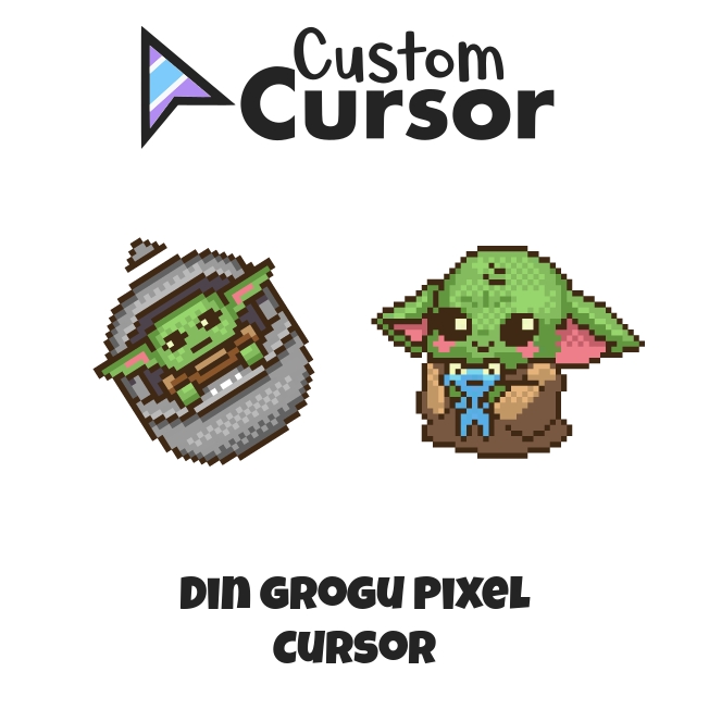 Din Grogu Pixel cursor – Custom Cursor