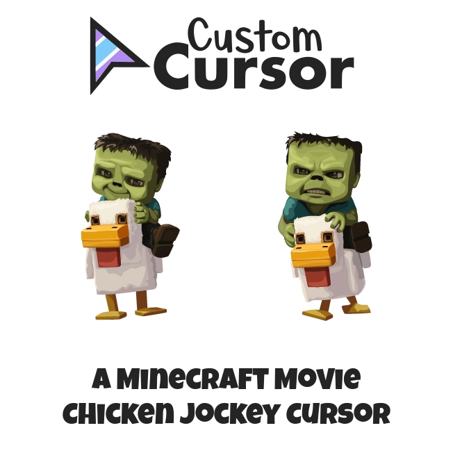 A Minecraft Movie Chicken Jockey cursor – Custom Cursor