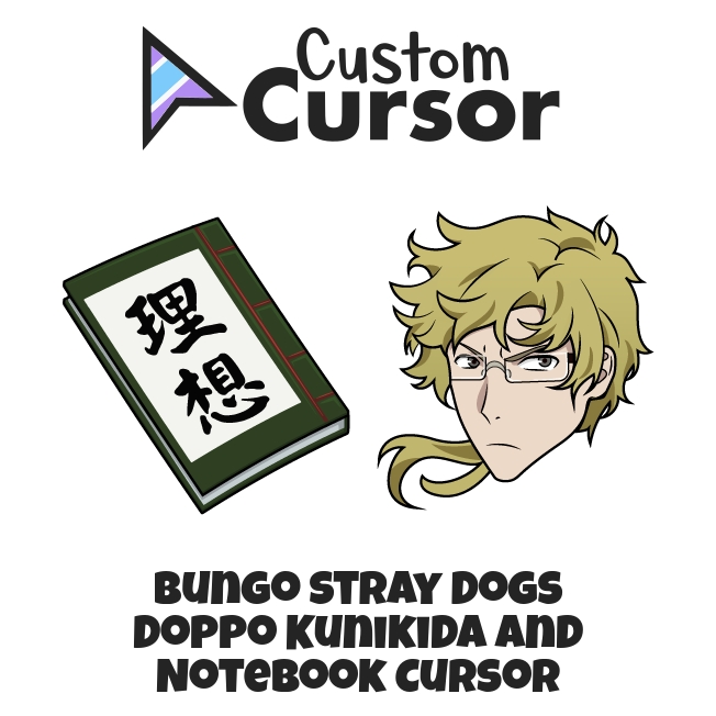 Bungo Stray Dogs Doppo Kunikida and Notebook cursor – Custom Cursor