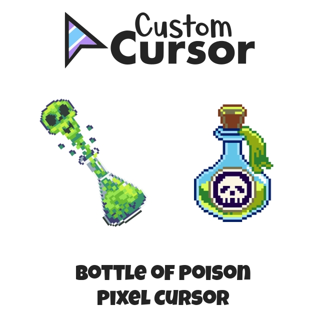 Bottle of Poison Pixel cursor – Custom Cursor