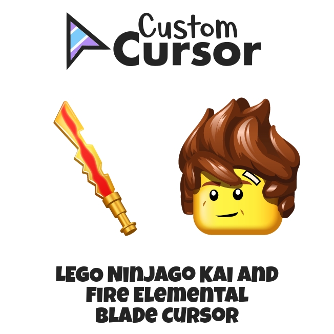 LEGO Ninjago Kai and Fire Elemental Blade cursor – Custom Cursor