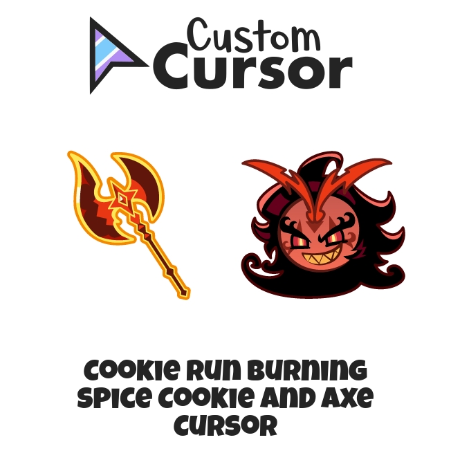 Cookie Run Burning Spice Cookie Y Hacha Cursor Custom Cursor