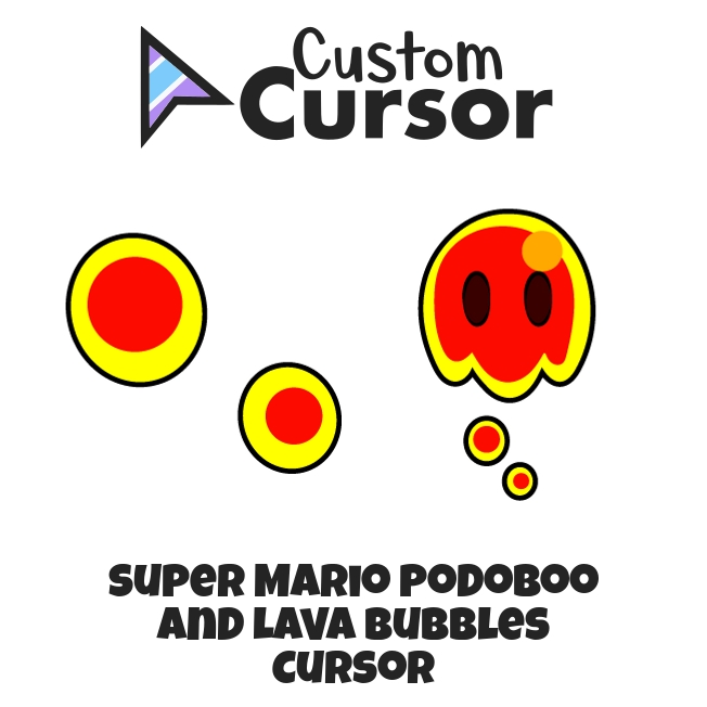 Super Mario Podoboo and Lava Bubbles cursor – Custom Cursor