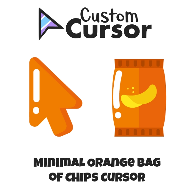 Minimal Orange Bag of Chips cursor – Custom Cursor