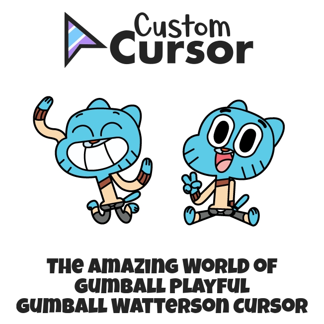 The Amazing World of Gumball Playful Gumball Watterson cursor – Custom ...