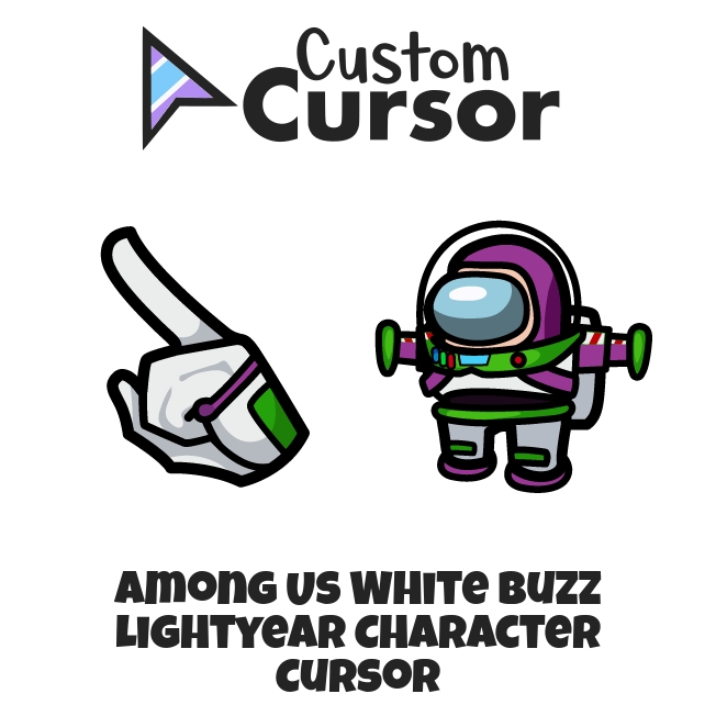 Among Us Personaje Buzz Lightyear Blanco cursor – Custom Cursor