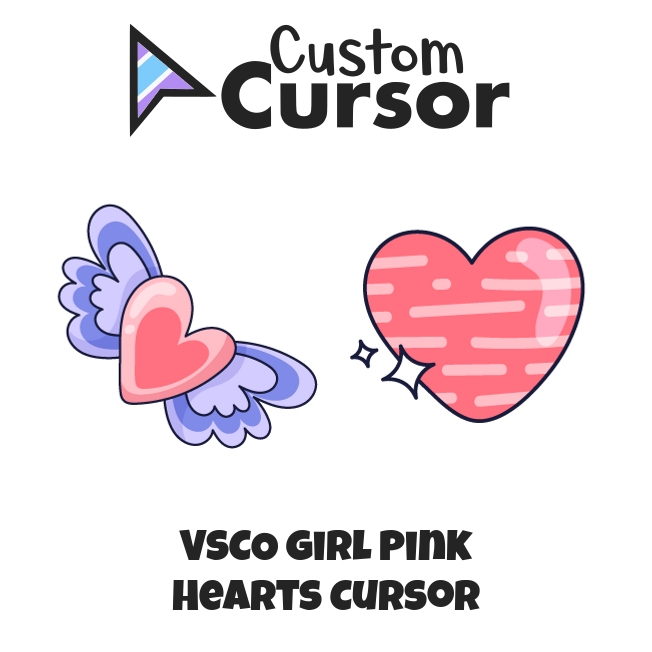 VSCO Girl Pink Hearts cursor – Custom Cursor VSCO Girl Pink Hearts cursor – Custom Cursor