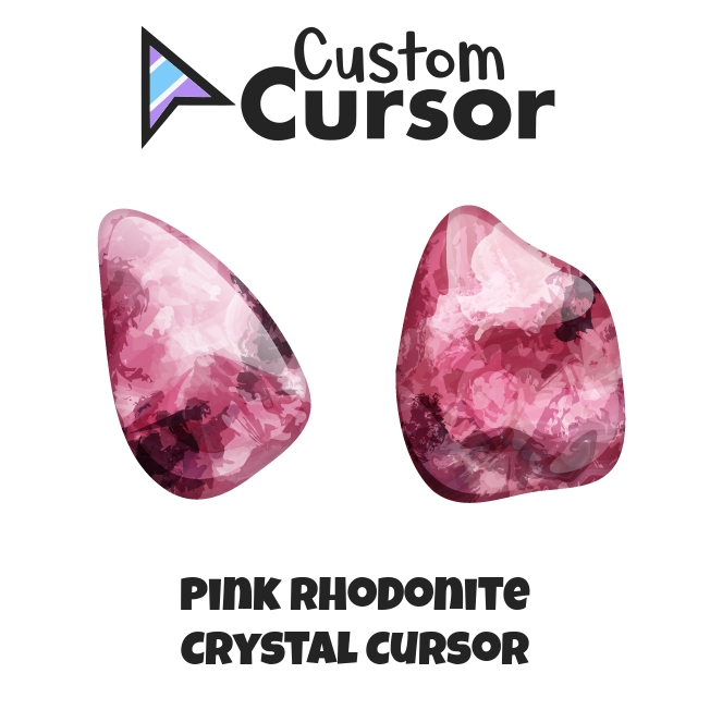 Pink Rhodonite Crystal cursor – Custom Cursor