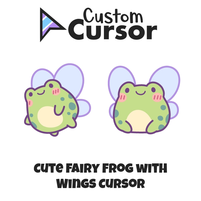 Cute Fairy Frog with Wings cursor – Custom Cursor