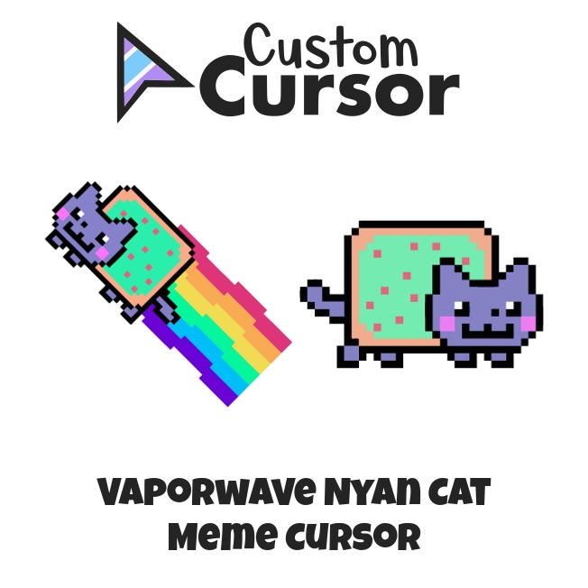 Vaporwave Nyan Cat Meme cursor – Custom Cursor