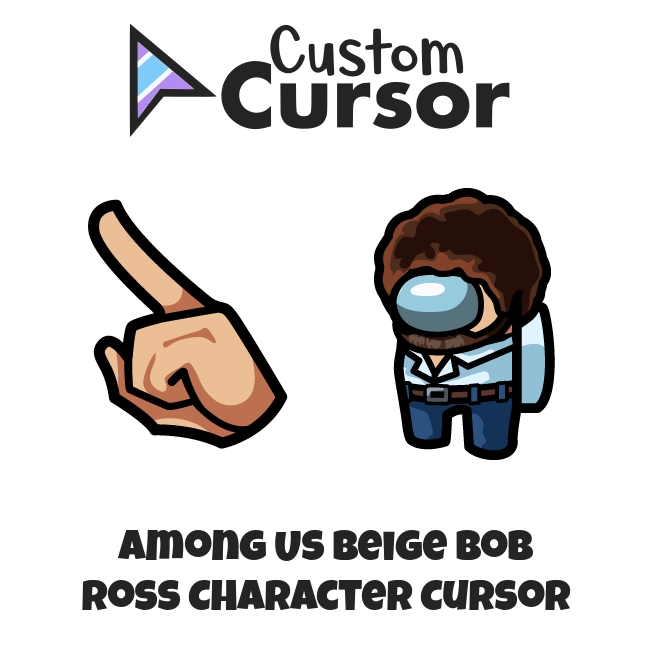 Among Us Beige Bob Ross Character курсор пак – Custom Cursor