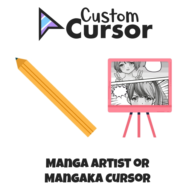 Manga Artist or Mangaka cursor – Custom Cursor