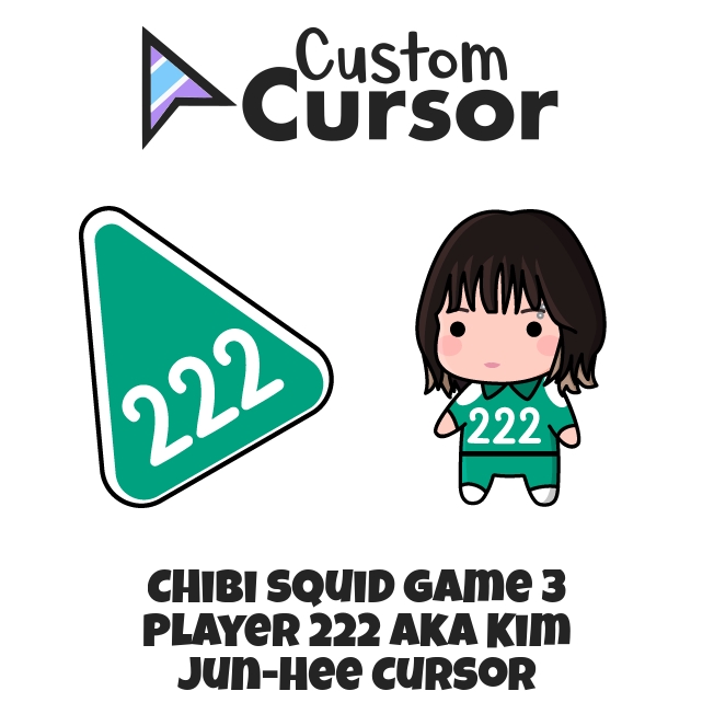 Chibi Squid Game 3 Player 222 aka Kim Jun-hee cursor – Custom Cursor
