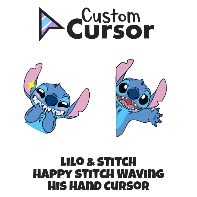 Lilo & Stitch Happy Stitch Waving his Hand cursor – Custom Cursor