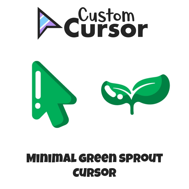 Minimal Green Sprout cursor – Custom Cursor