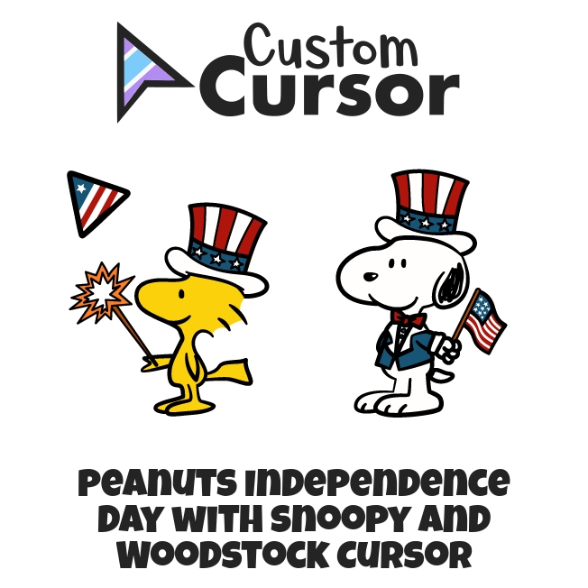 Peanuts Independence Day with Snoopy and Woodstock курсор пак – Custom ...