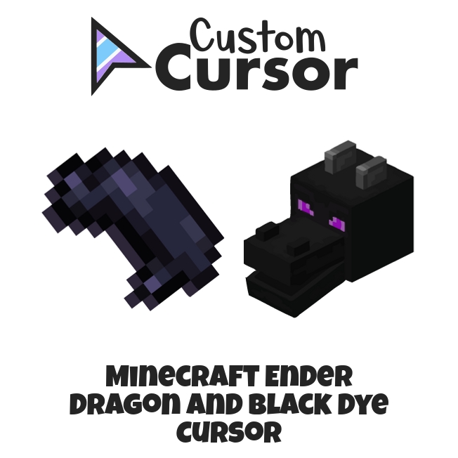 Minecraft Ender Dragon et Teinture Noire Curseur – Custom Cursor