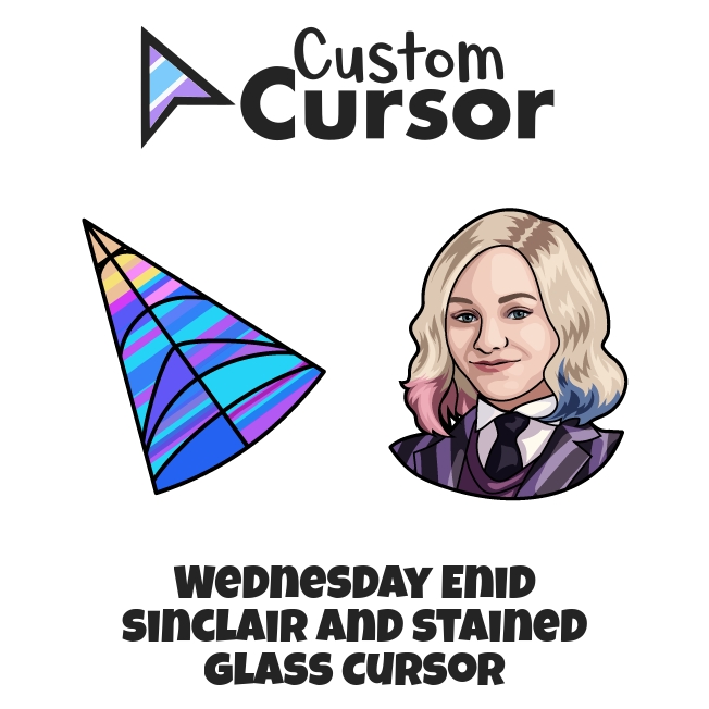 Wednesday Enid Sinclair and Stained Glass cursor – Custom Cursor